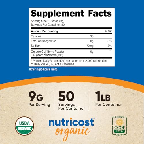vegetarian goji berry nutrition