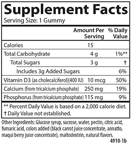 vegetarian gummies for strong bones