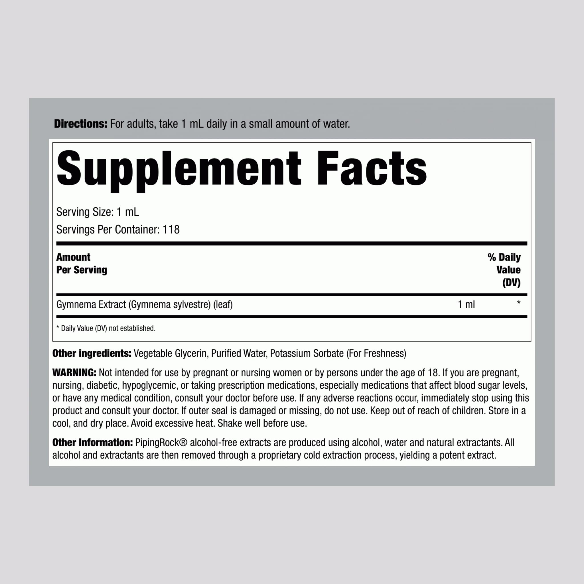 vegetarian gymnema sylvestre tincture