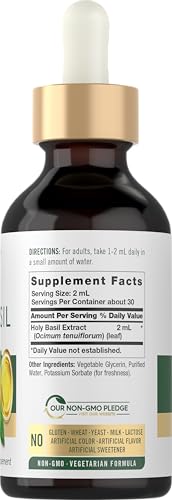 Vegetarian holy basil supplement