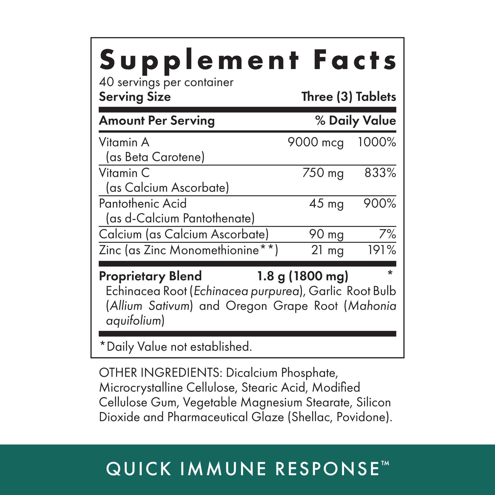 vegetarian immune response formula