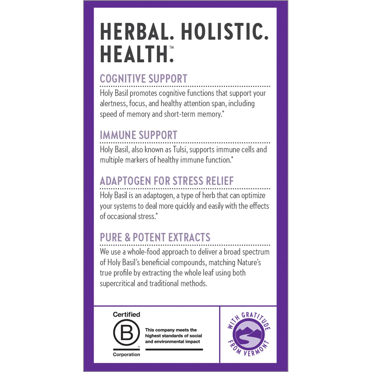 vegetarian immune support formula
