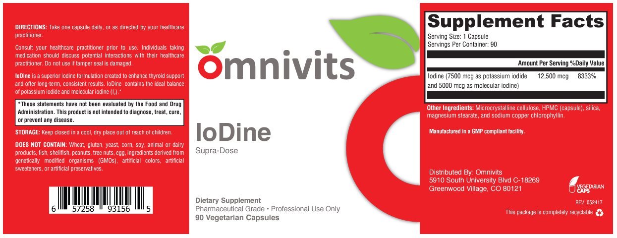 vegetarian iodine capsules for wellness