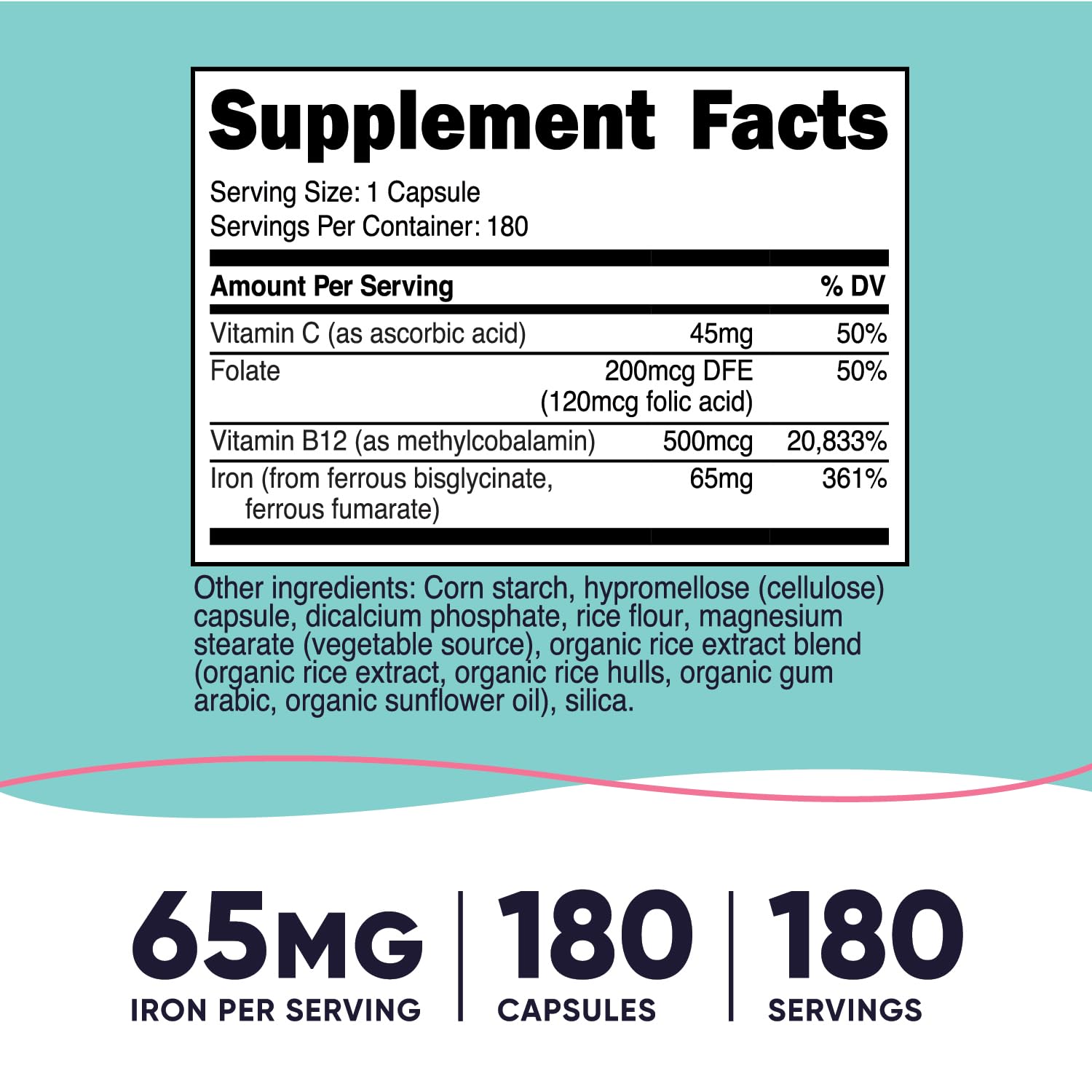 Vegetarian iron capsules for better health