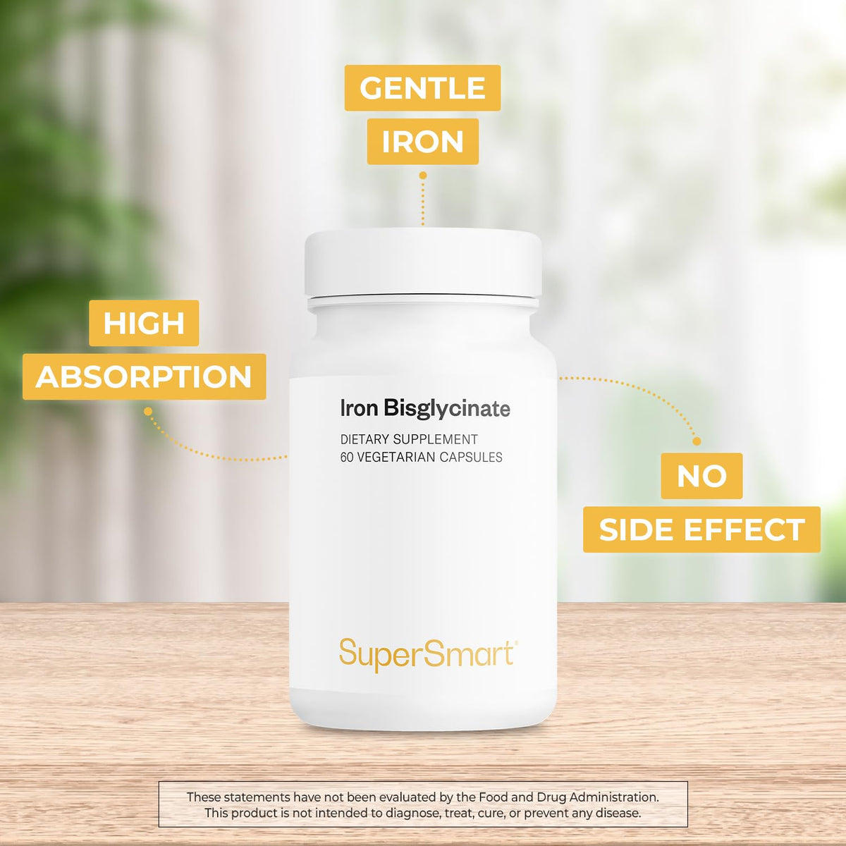 Vegetarian iron supplement for better absorption