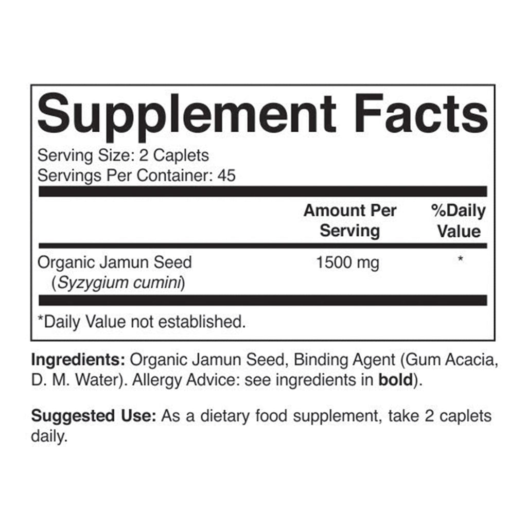 vegetarian jamun seed supplement benefits