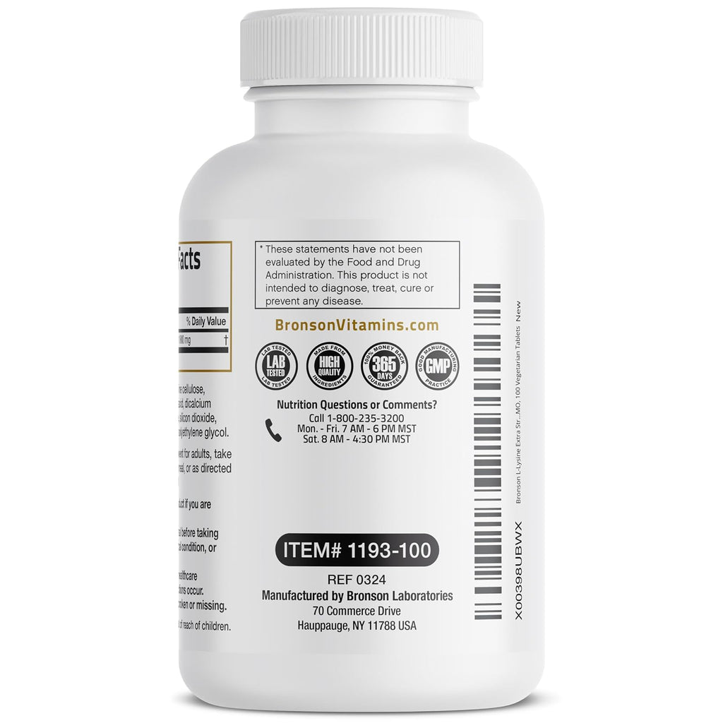 Vegetarian L-Lysine for overall health