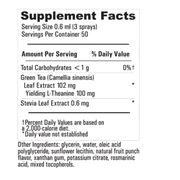 vegetarian liquid l-theanine formula