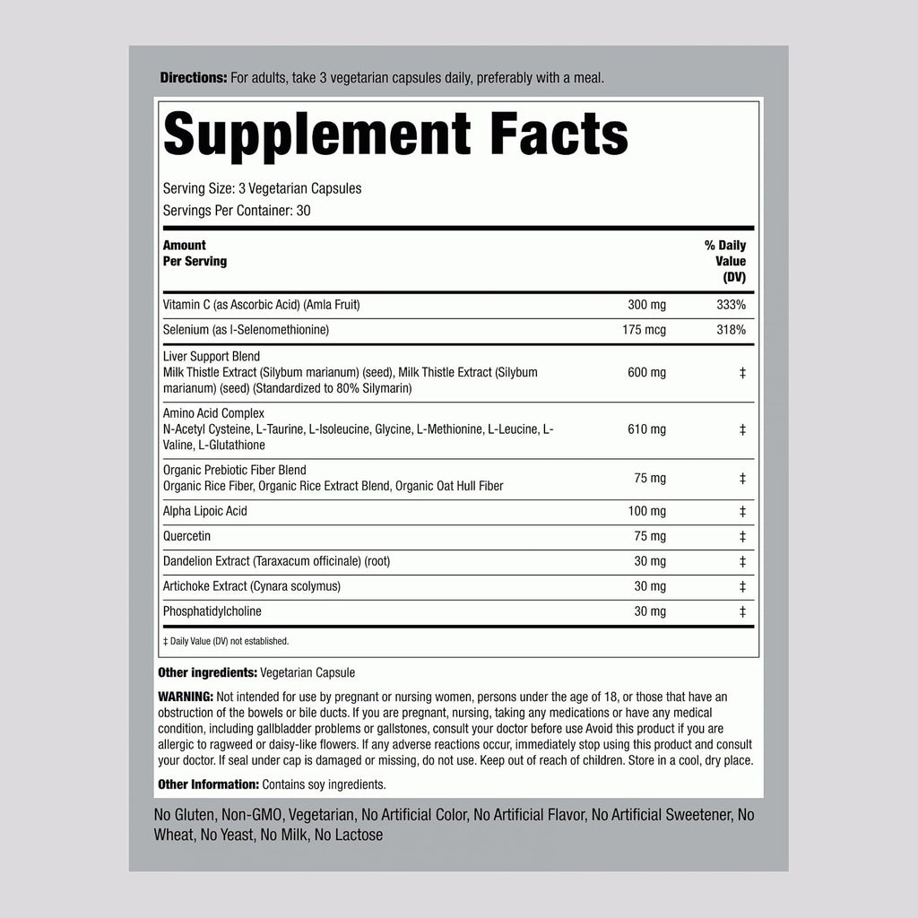 vegetarian liver health supplement