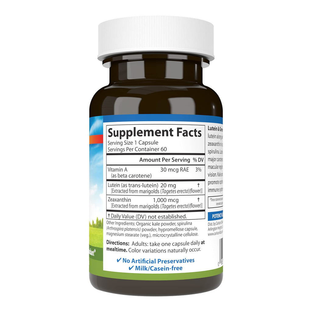vegetarian lutein supplement benefits