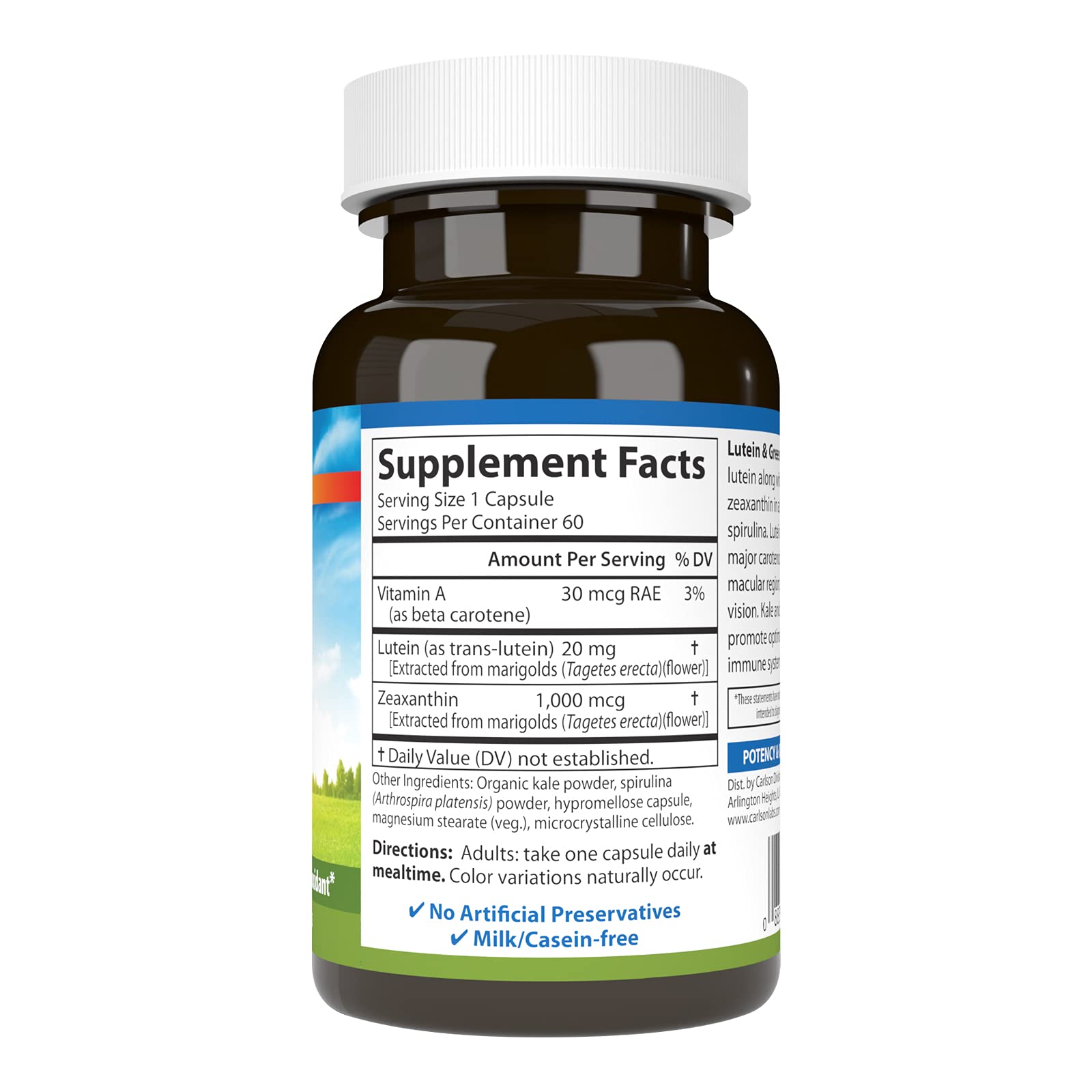 vegetarian lutein supplement benefits