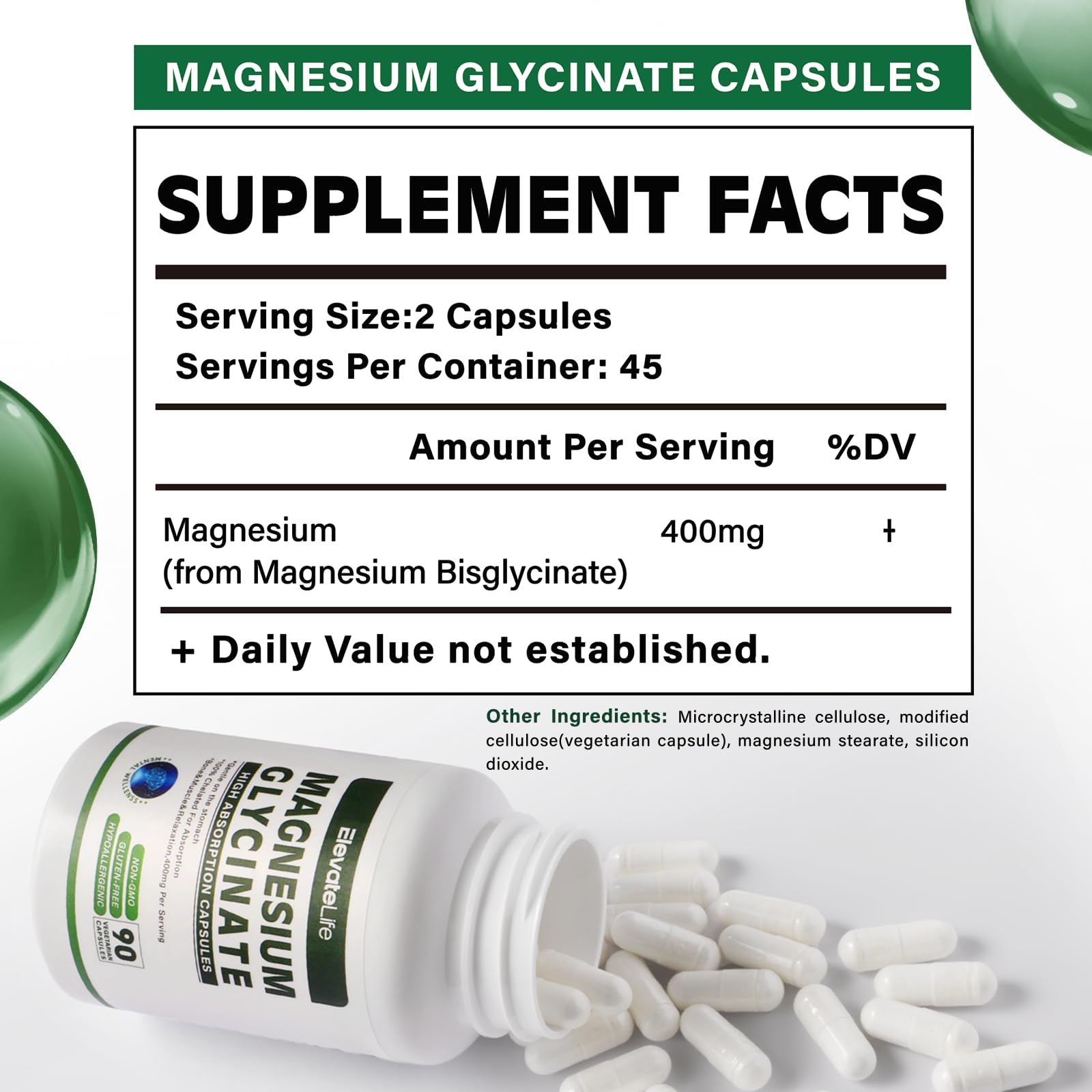 vegetarian magnesium capsules for relaxation