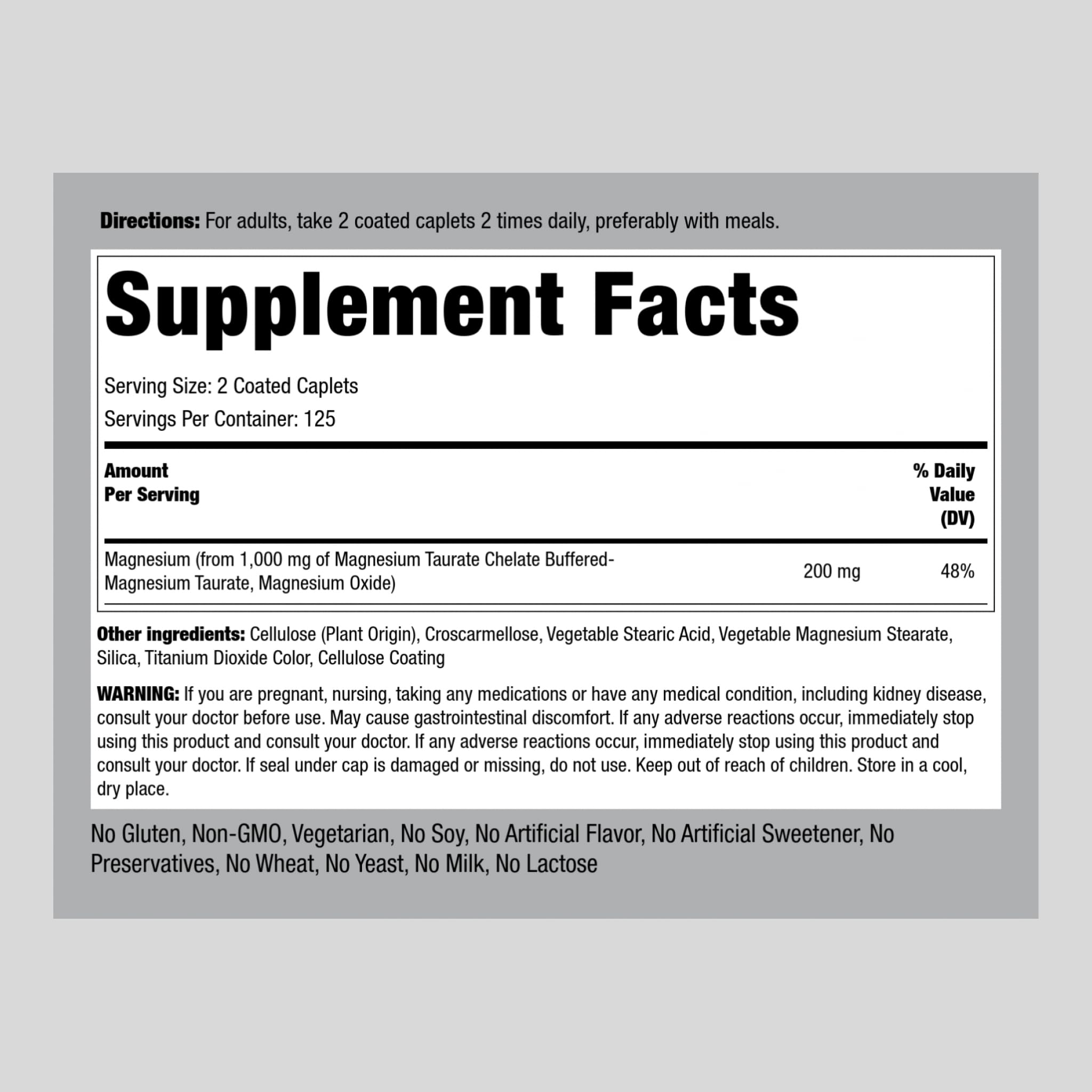 Vegetarian magnesium for healthy living