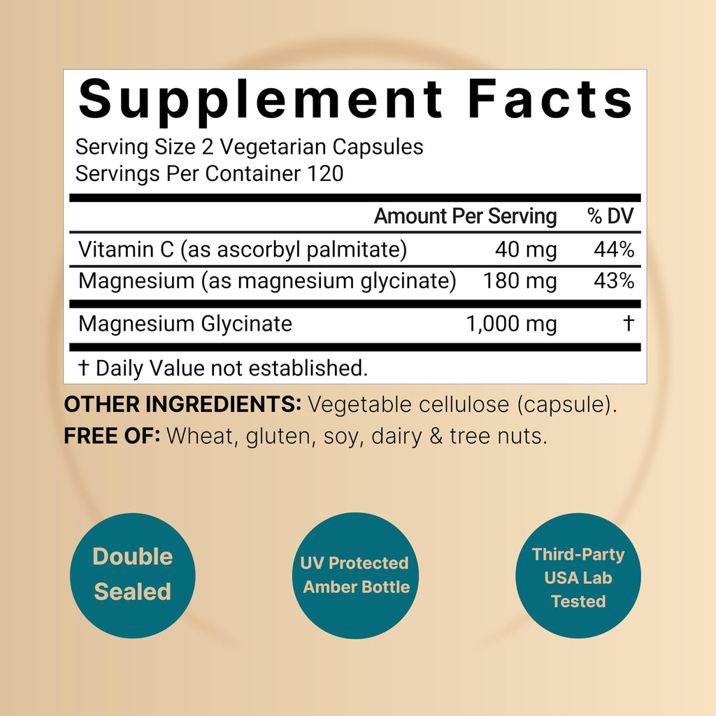 vegetarian magnesium glycinate formula