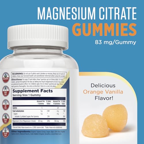 Vegetarian magnesium gummies for bone health