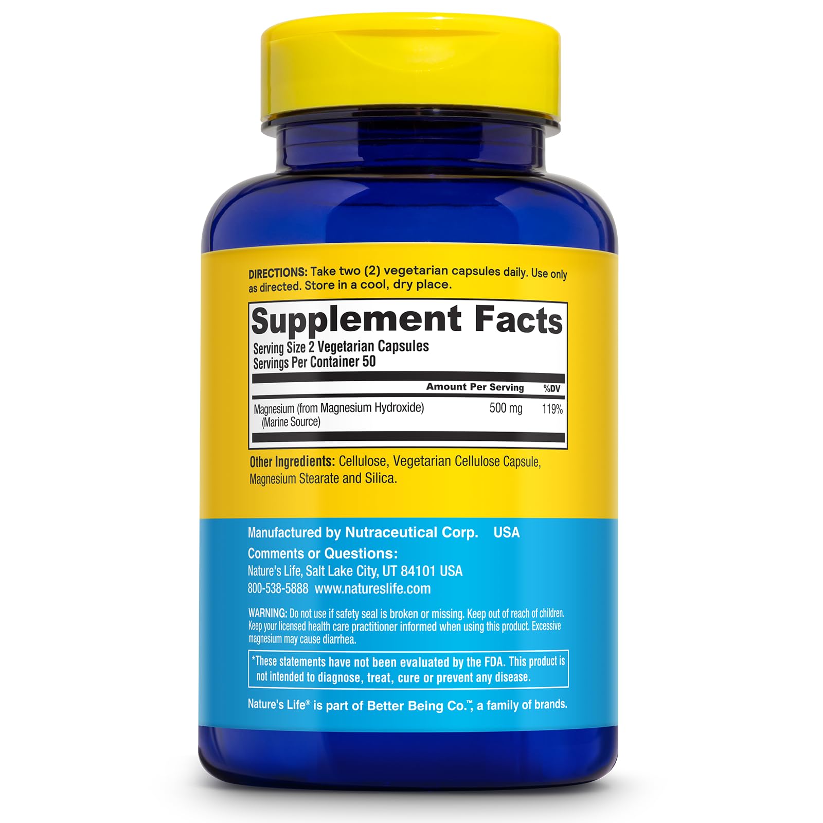 vegetarian magnesium hydroxide capsules