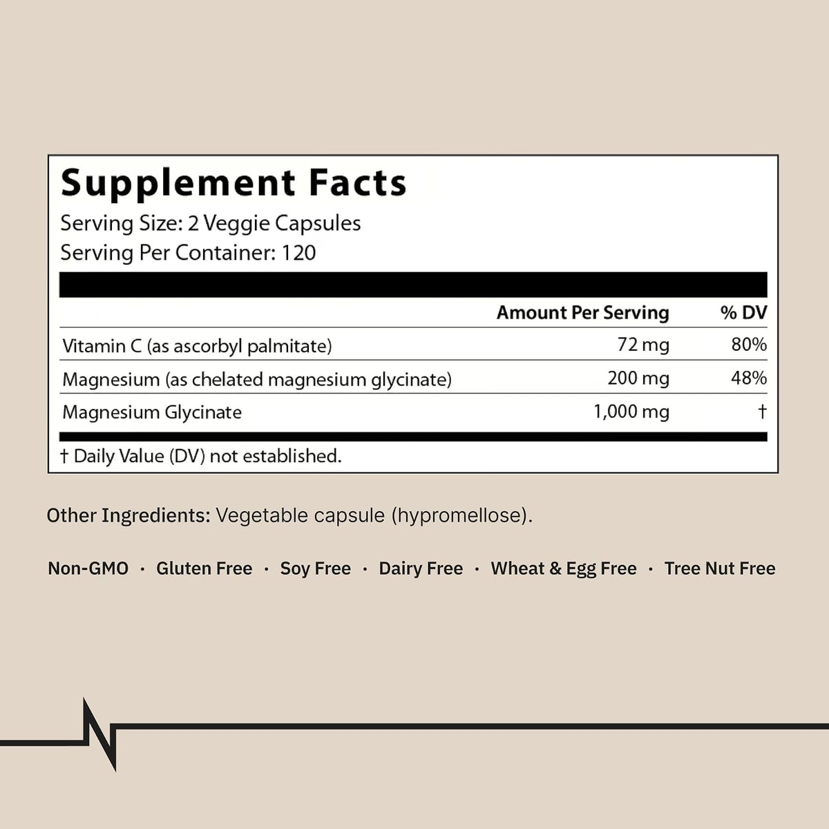 Vegetarian magnesium supplement for daily wellness