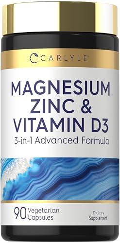Vegetarian magnesium zinc vitamin D3 capsules