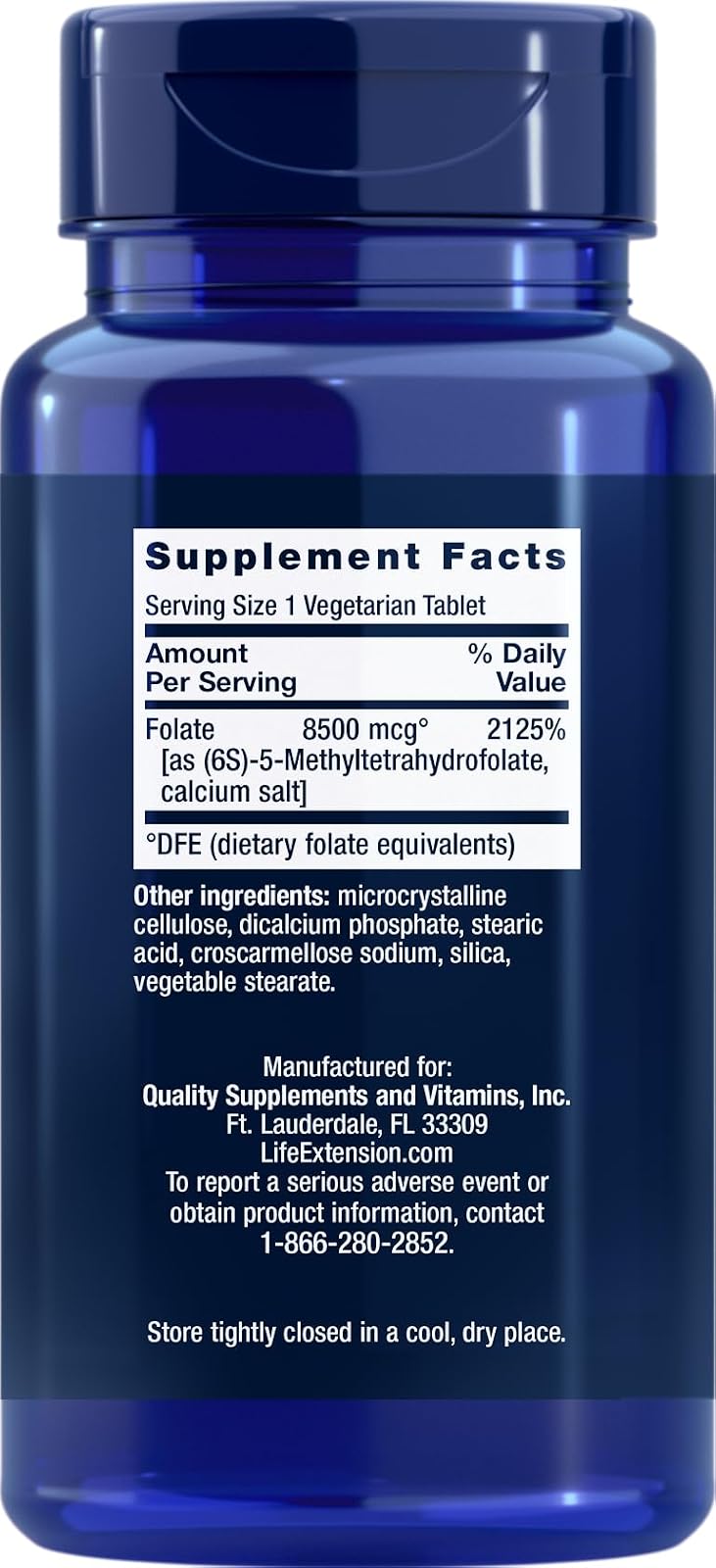 vegetarian methylfolate supplement for health
