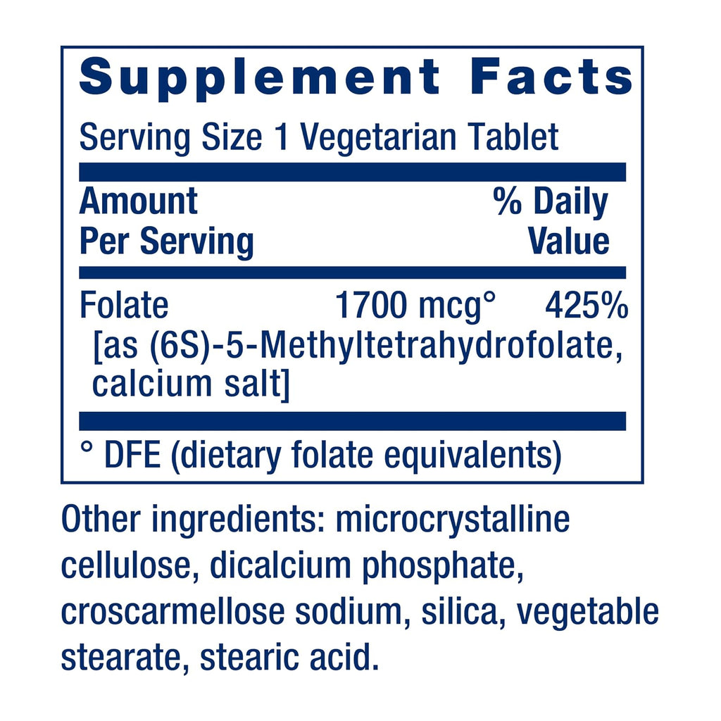 vegetarian methylfolate tablets