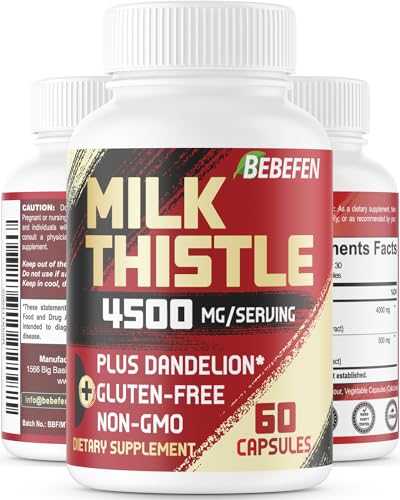 vegetarian milk thistle capsules for detox