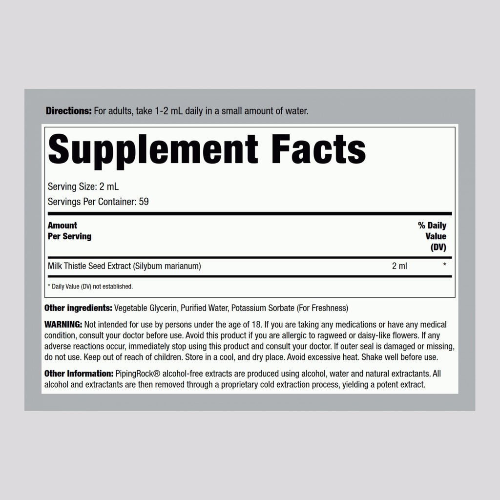 vegetarian milk thistle extract supplement