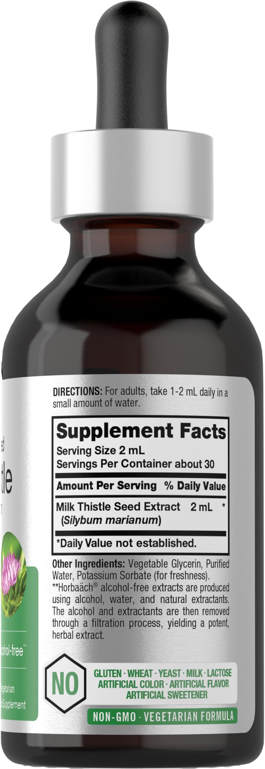 vegetarian milk thistle liquid extract