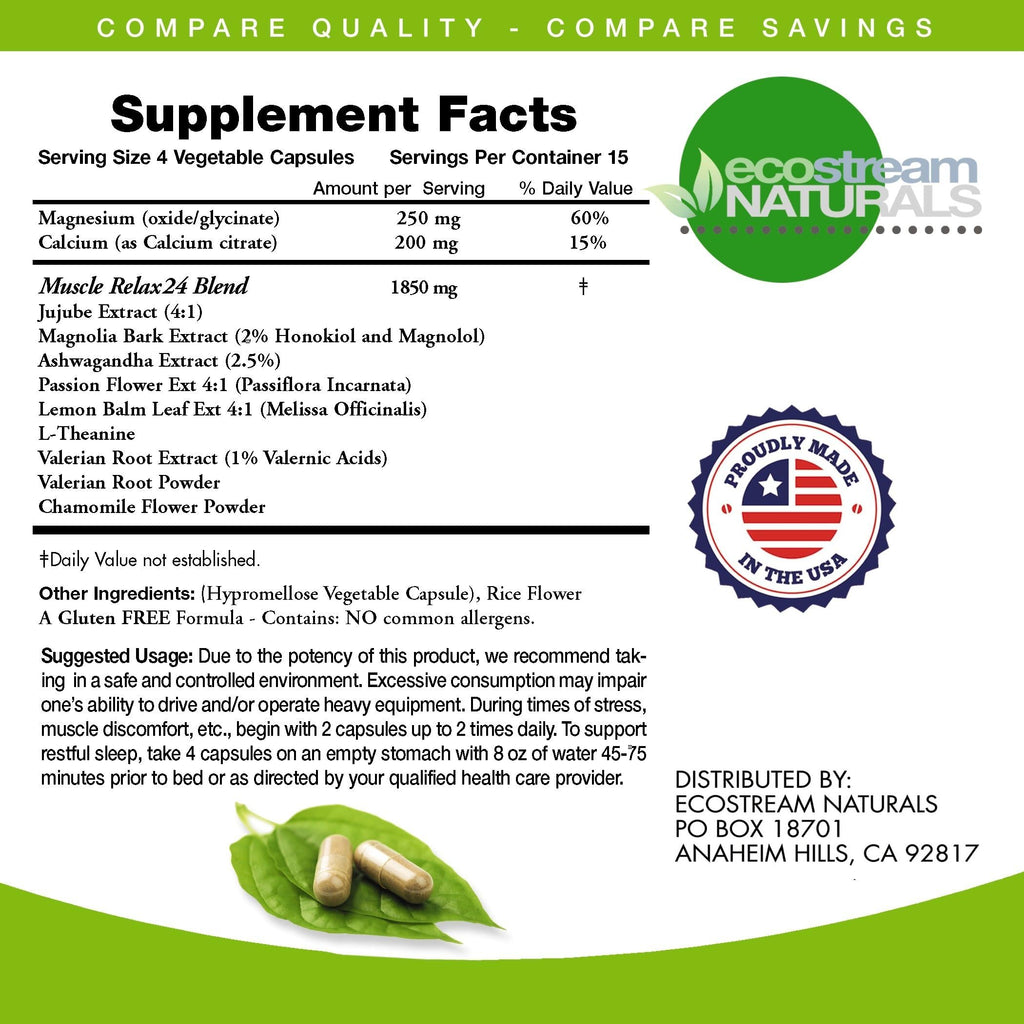 vegetarian mineral supplements for relaxation