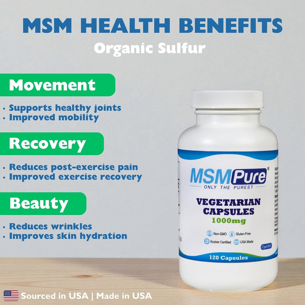 Vegetarian MSM supplement for joints