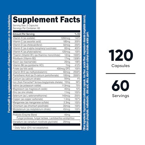 vegetarian multivitamin capsules for health