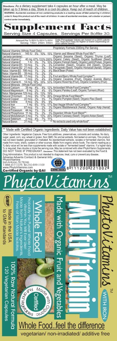 vegetarian multivitamin with iron benefits