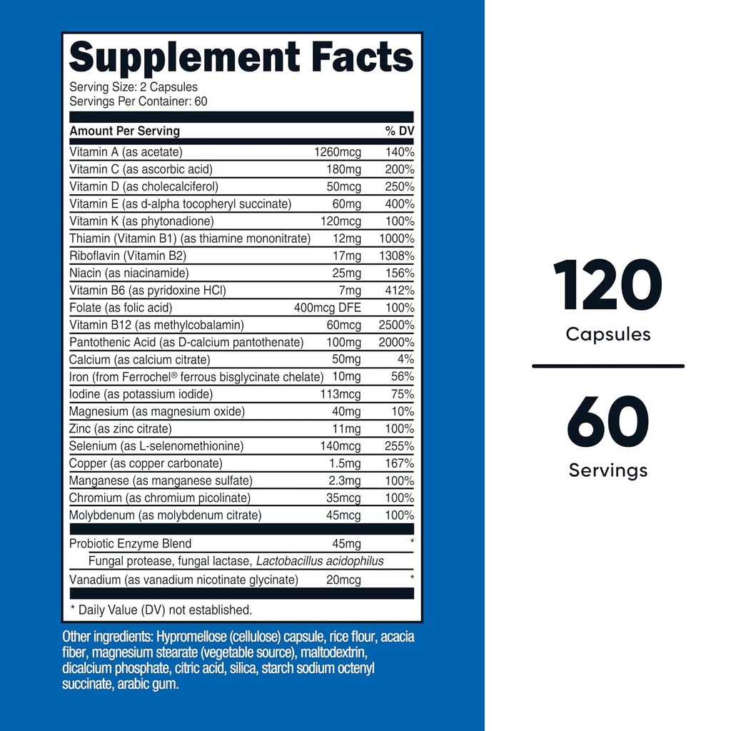 vegetarian multivitamin with probiotics benefits