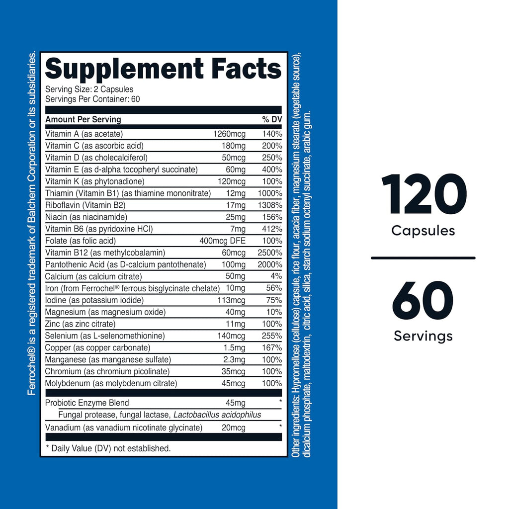 vegetarian multivitamin with probiotics benefits