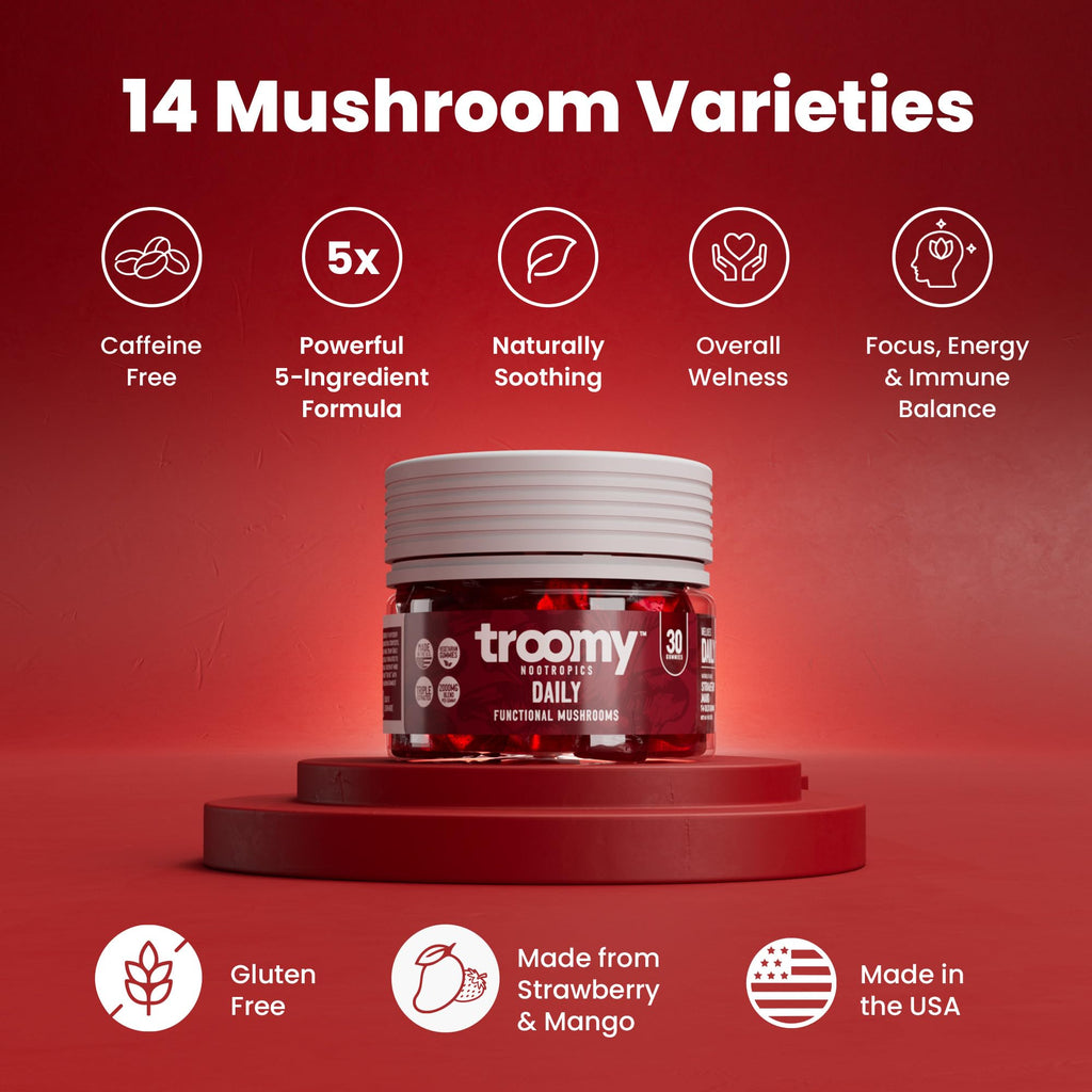 Vegetarian mushroom supplements for health