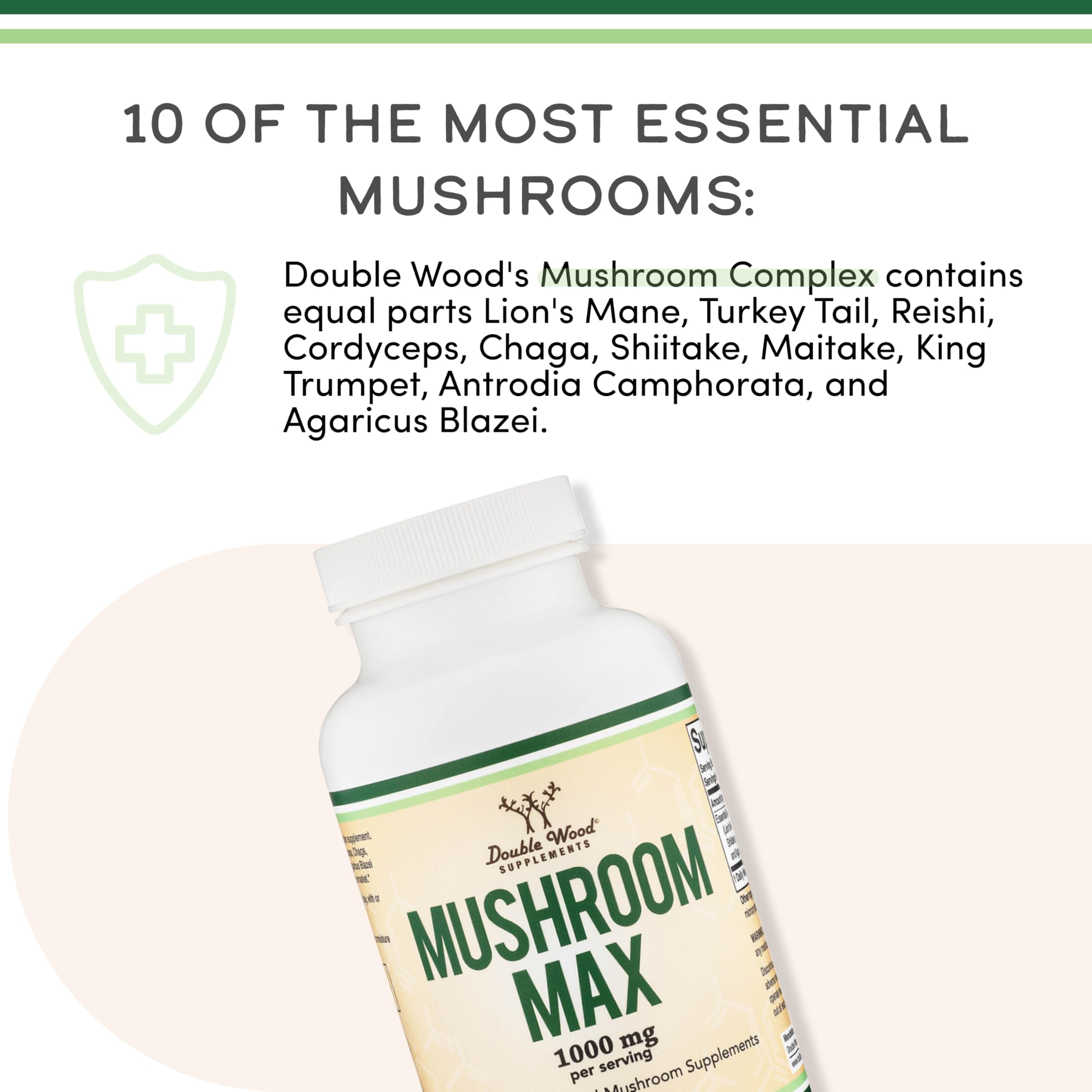 Vegetarian mushrooms for enhanced focus