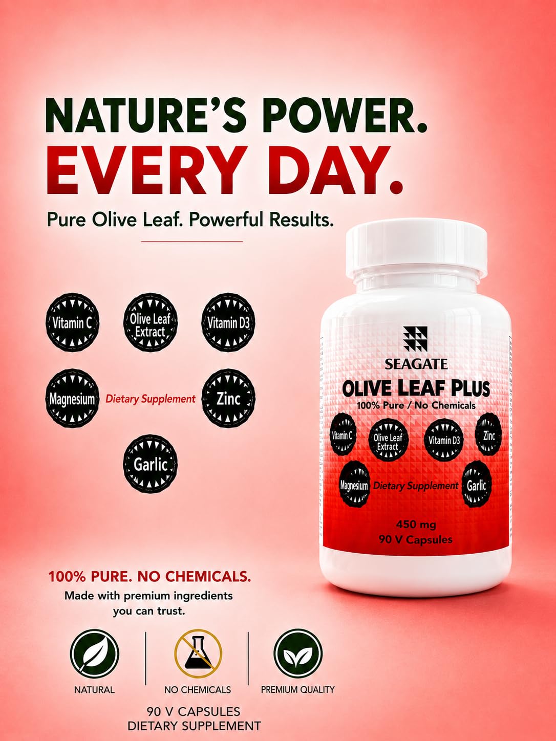 vegetarian olive leaf capsules for wellness