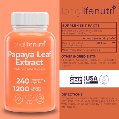 vegetarian papaya leaf extract capsules