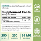 vegetarian potassium caplets for energy