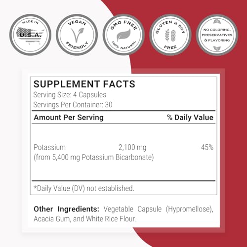 vegetarian potassium capsules for wellness