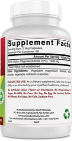 Vegetarian prebiotics fiber capsules