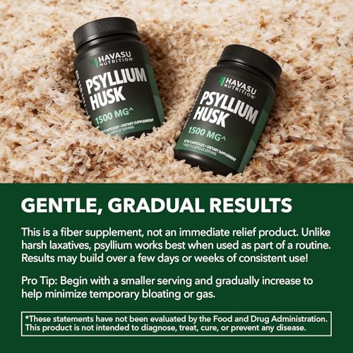 Vegetarian psyllium capsules for wellness