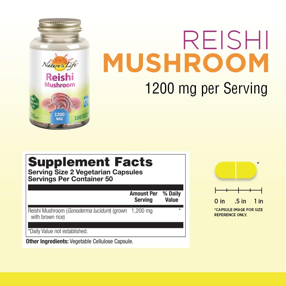 Vegetarian Reishi mushroom supplement benefits