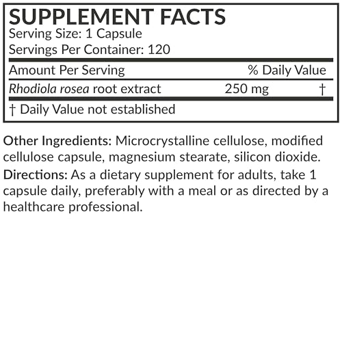 vegetarian rhodiola supplement for mood support