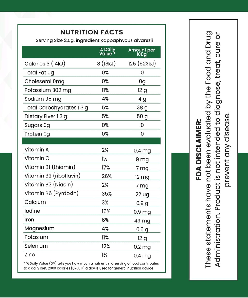 vegetarian seamoss health benefits