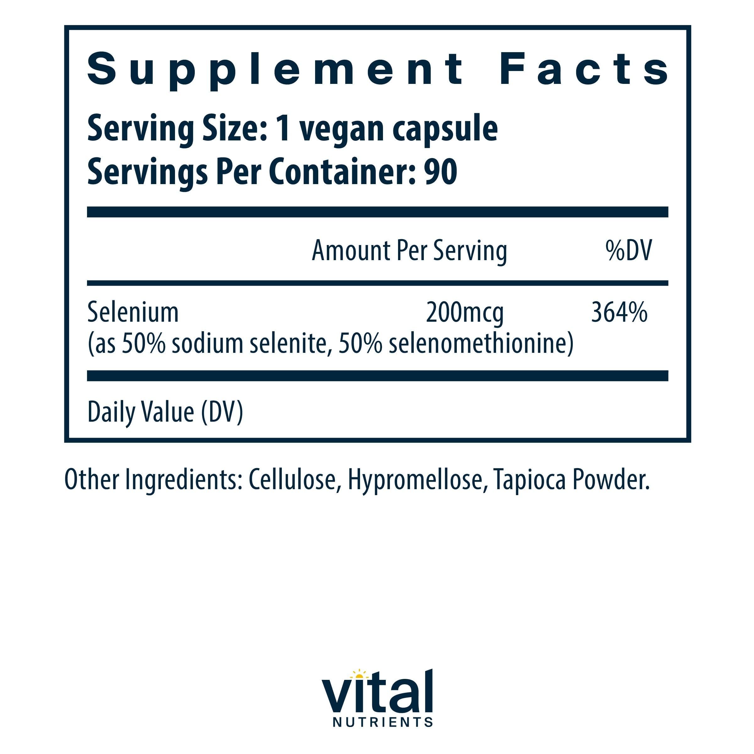 vegetarian selenium capsules for health