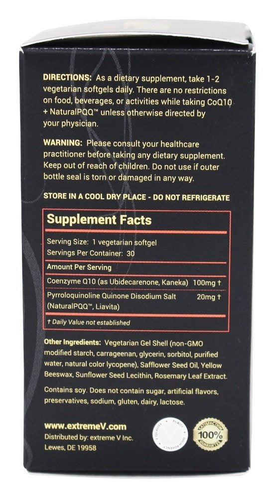 Vegetarian softgels for energy support