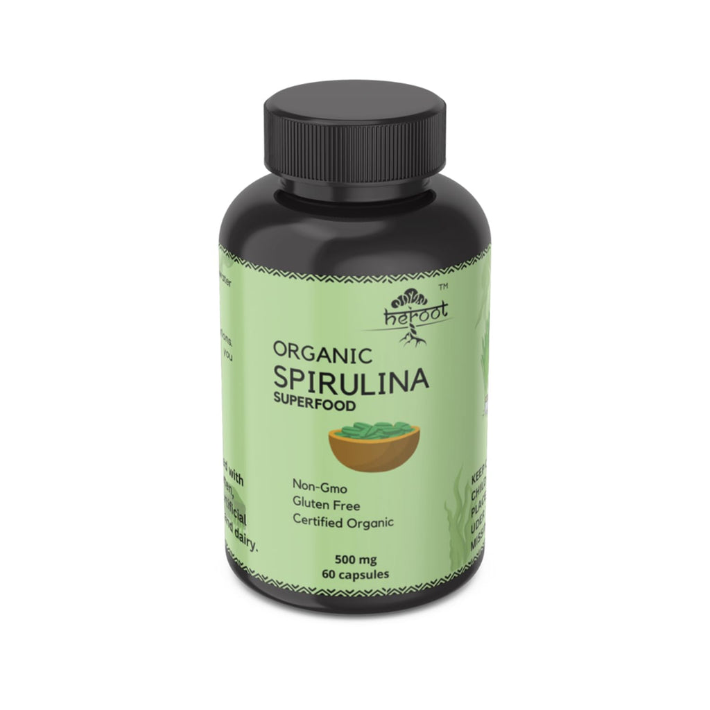 vegetarian spirulina capsules for wellness