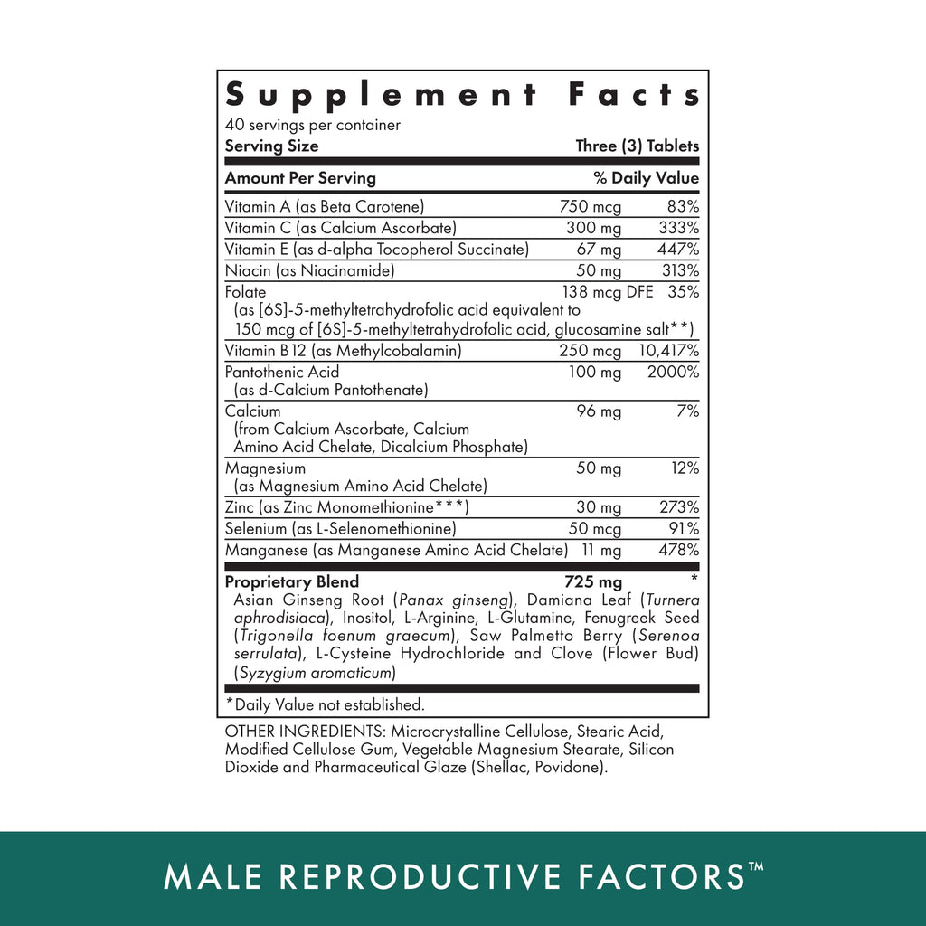 vegetarian supplements for male fertility
