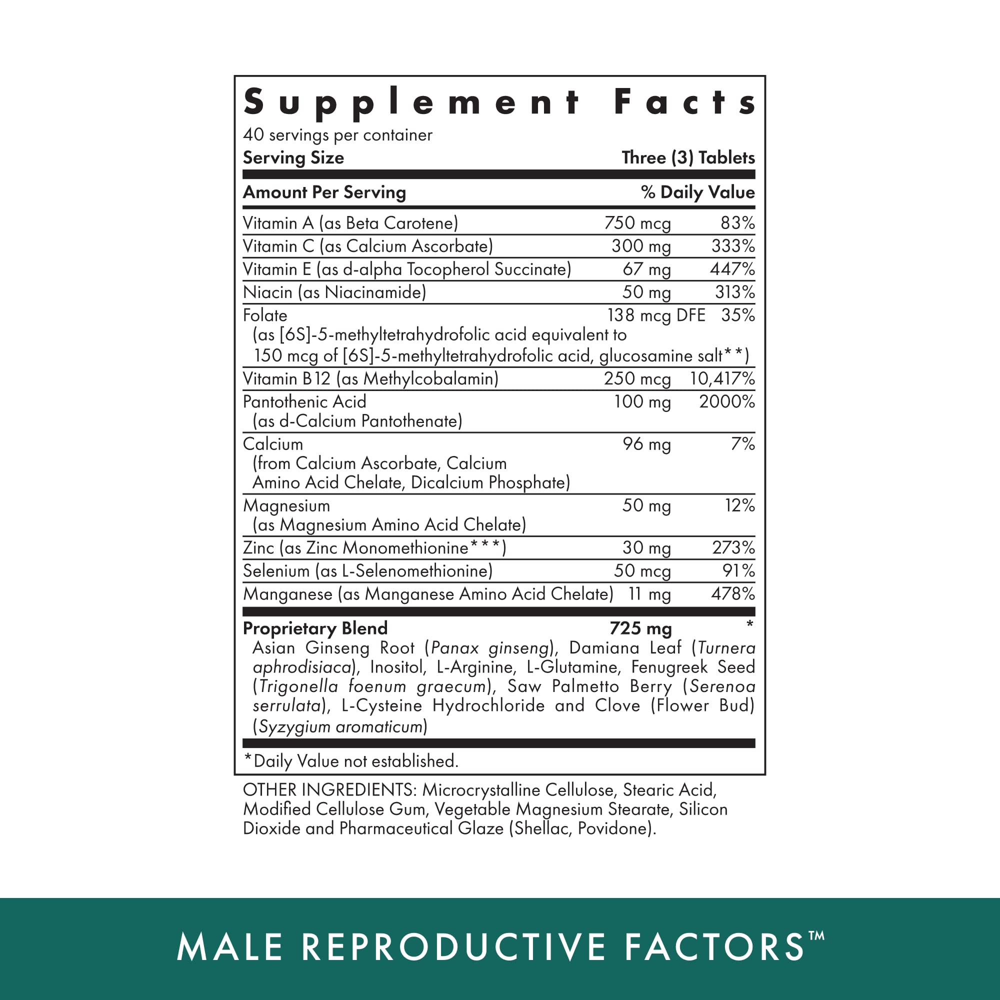 vegetarian supplements for male fertility