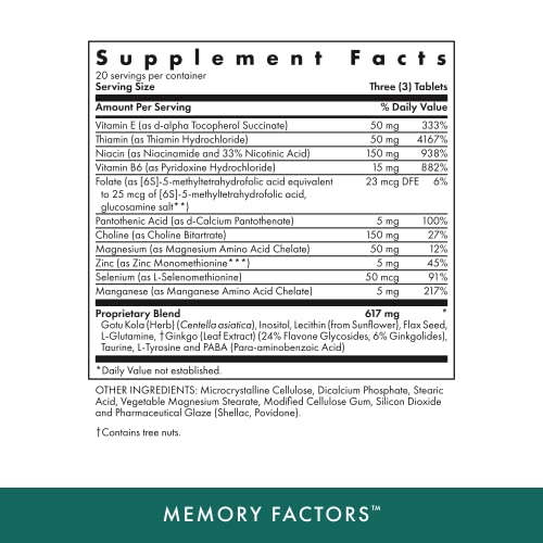 vegetarian tablets for brain health